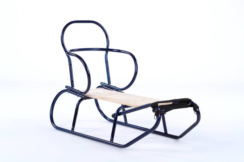 TOMA 2 Metāla ragavas ATIX ar stumjamo rokturi, Tumši zilas | KIDO.LV